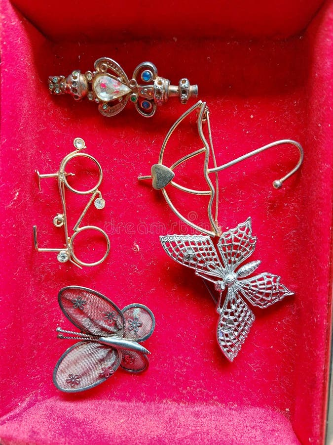 Trinkets in a box stock image. Image of jewellery, trinkets - 250635725