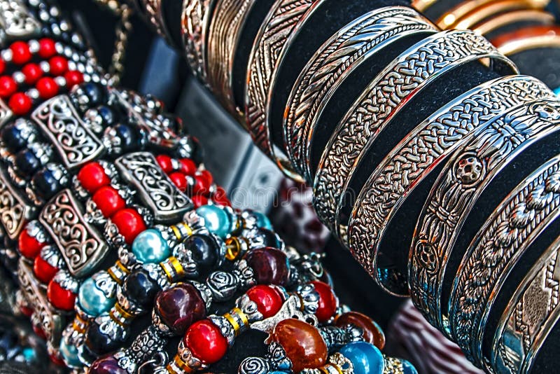 Trinkets and jewelry 5 stock photo. Image of brown, glittery - 26163676