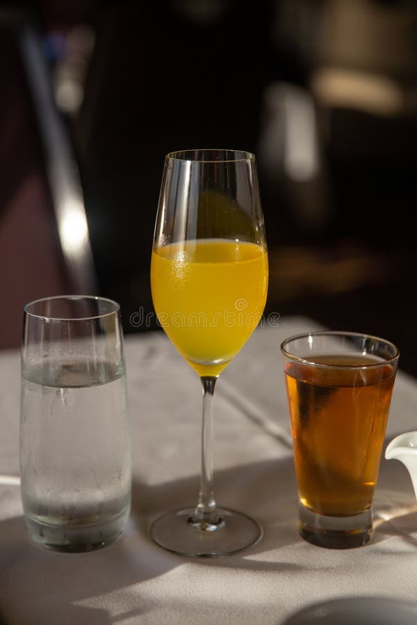 Trio of Beverages stock image. Image of restaurant, vacation - 370599851