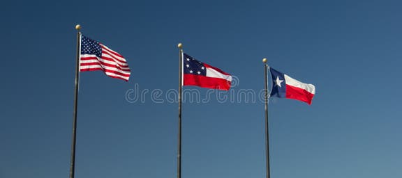 Trio of flags stock photo. Image of star, united, confederate - 26164104