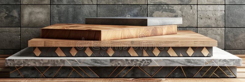 A Trio of Ting Boards with Complementary Geometric Patterns Creating a ...