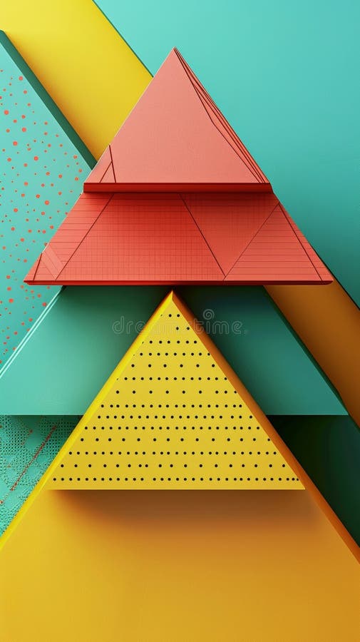 A Trio of Triangular Ting Boards Stacked Together Each with Its Own ...