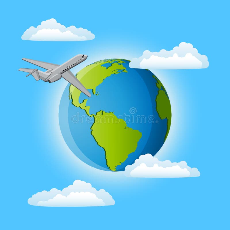 Trip around the world stock vector. Illustration of travel - 108891744