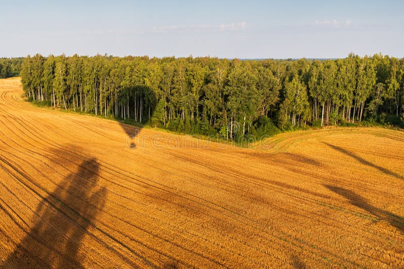 A Trip with a Hot Air Balloon Over the Field and Forest of Latvia ...
