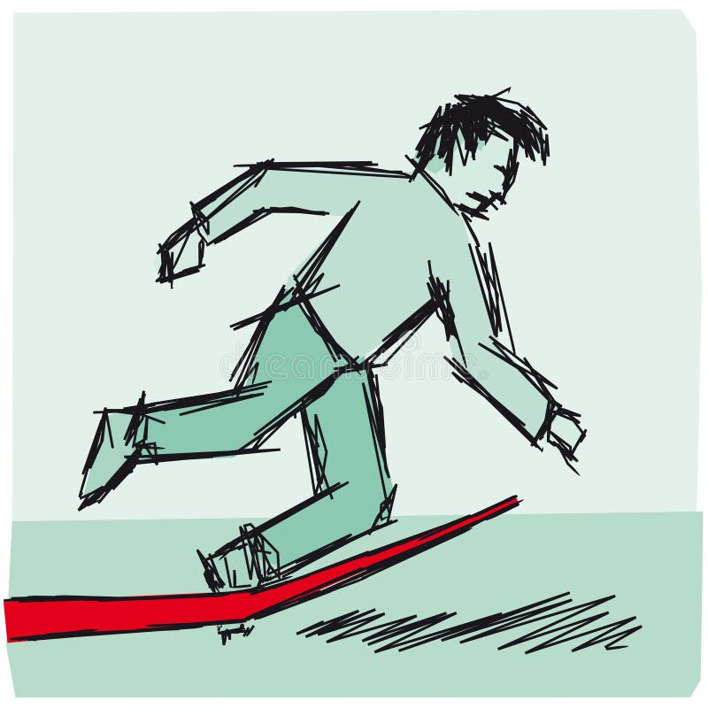 Trip over stock vector. Illustration of isolated, drawback - 24915380