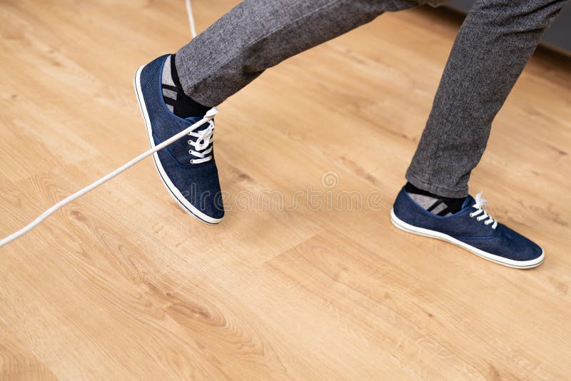 Trip Over Wire Cable or Cable Stock Photo - Image of apartment, house ...