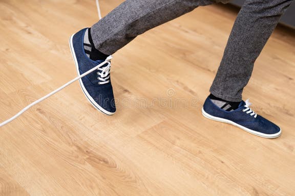 Trip Over Wire Cable stock photo. Image of compensation - 230057880