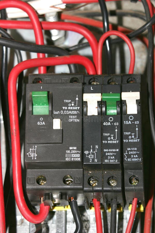 Trip switch stock photo. Image of switch, electricity, green - 500948