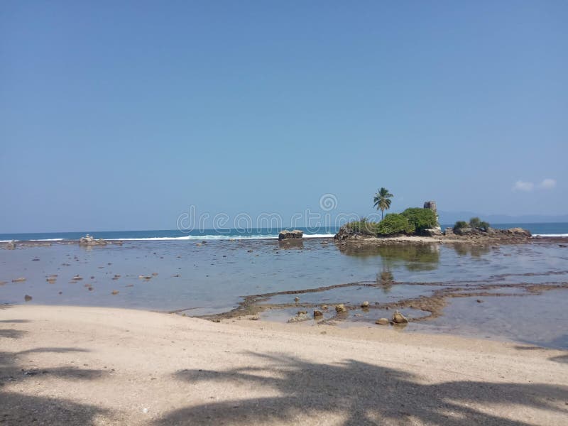 Badak Beach in Lampung Indonesia Stock Image - Image of lampung, badak ...
