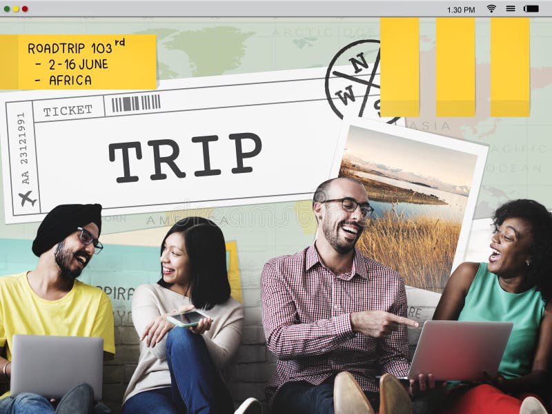 Trip Travel Destination Explore Tour Concept Stock Photo - Image of ...