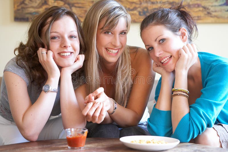 Triple stock image. Image of funny, laugh, cute, beautiful - 1359517