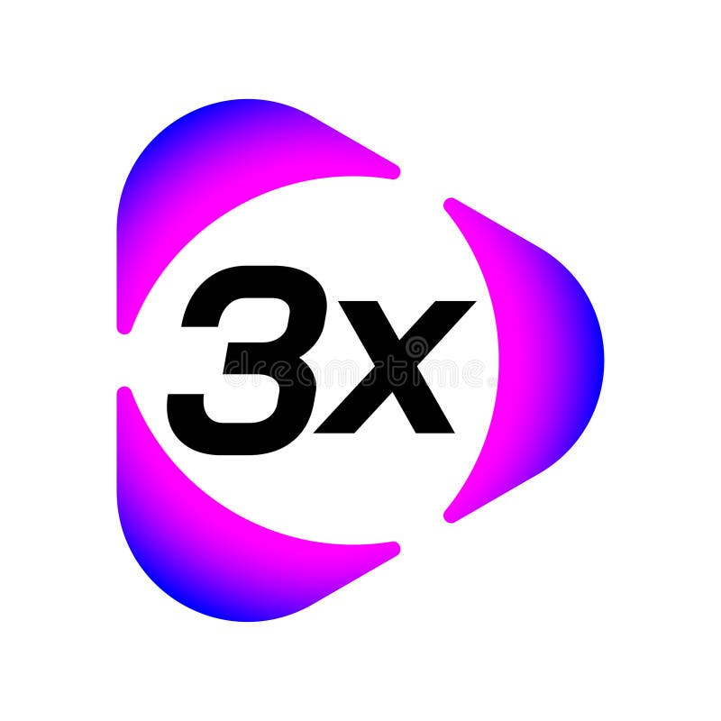 Triple Action, 3x Vector Icon Logo Badge Stock Vector - Illustration of ...