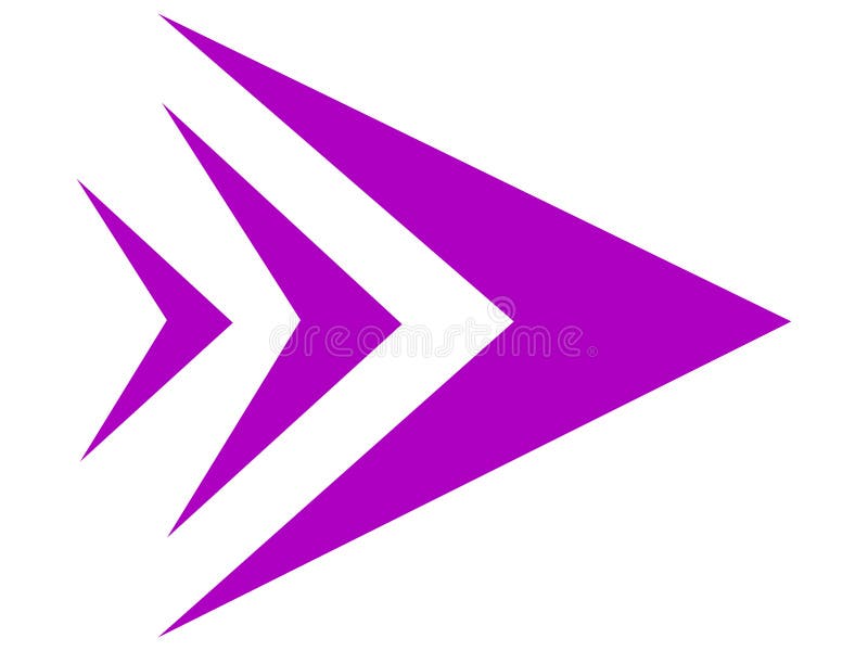 Triple bullet arrow stock illustration. Illustration of font - 371952773