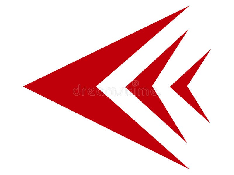 Triple bullet arrow stock illustration. Illustration of circle - 371952795