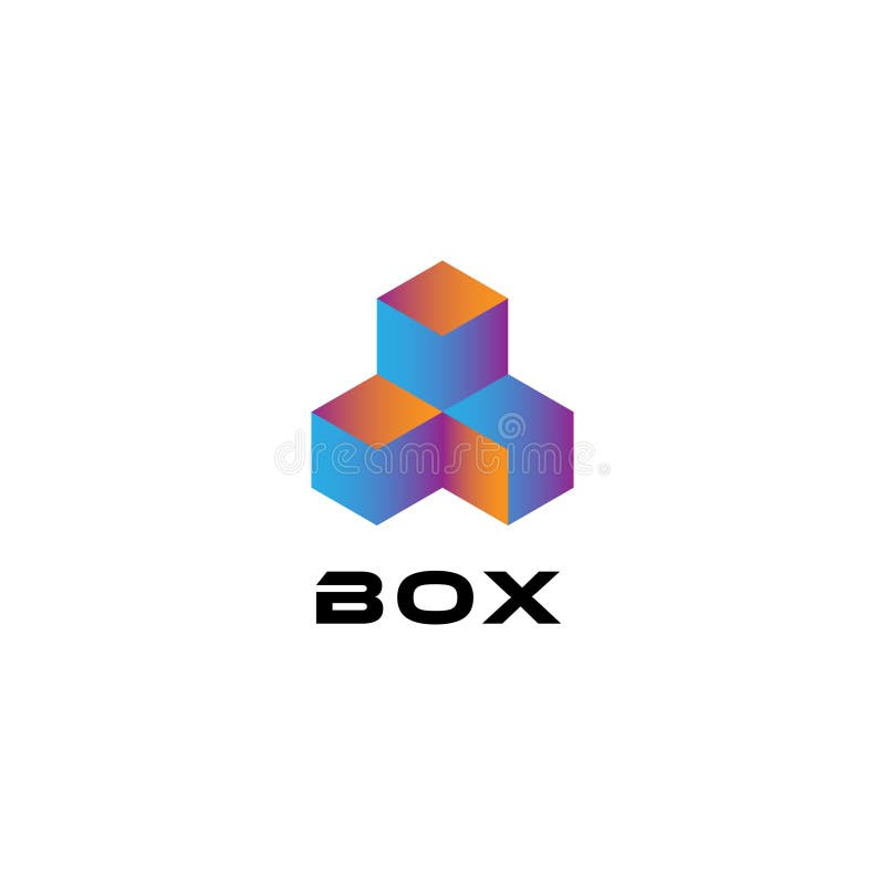 Triple Cube Box Logo Sign Symbol Icon Stock Illustration - Illustration ...