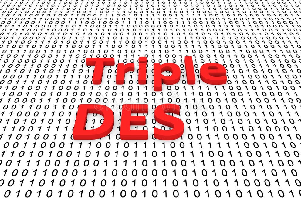 Triple DES stock illustration. Illustration of code, 3des - 97076450