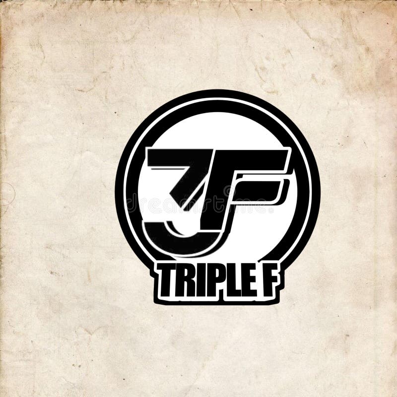 Triple f logo design stock illustration. Illustration of sign - 243204251