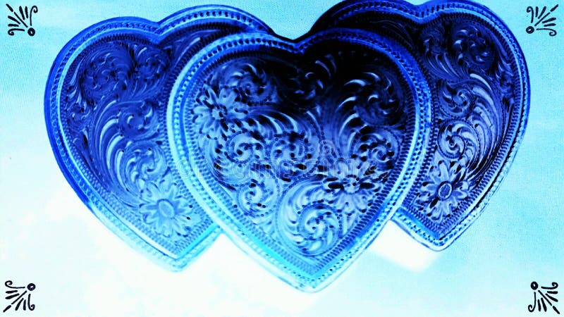 Triple heart stock vector. Illustration of glass, design - 24282830