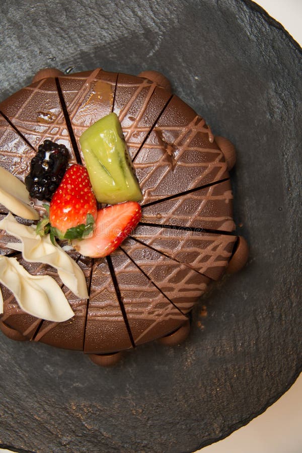 Triple Layer Chocolate Cake Stock Photo - Image of fresh, dish: 72819700