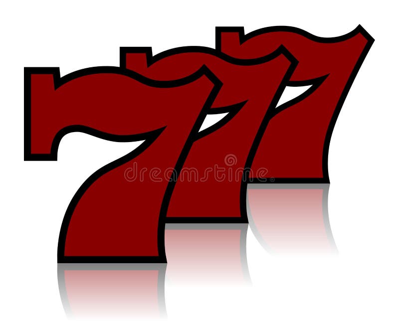 Triple Lucky Sevens Vector Illustration Stock Vector - Illustration of ...