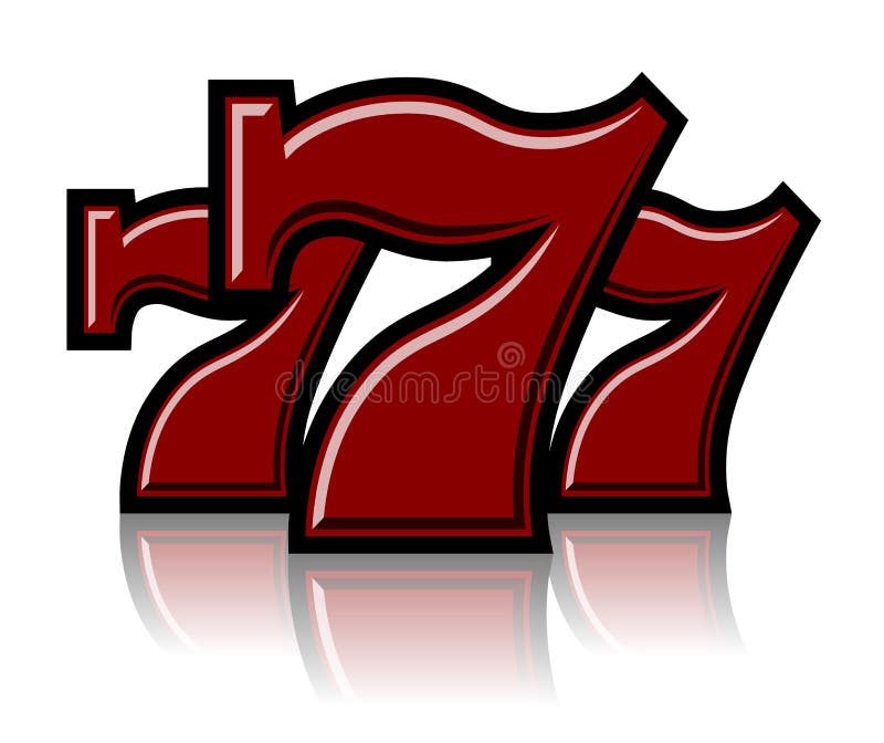 Triple Lucky Sevens Vector Illustration Stock Vector - Illustration of ...