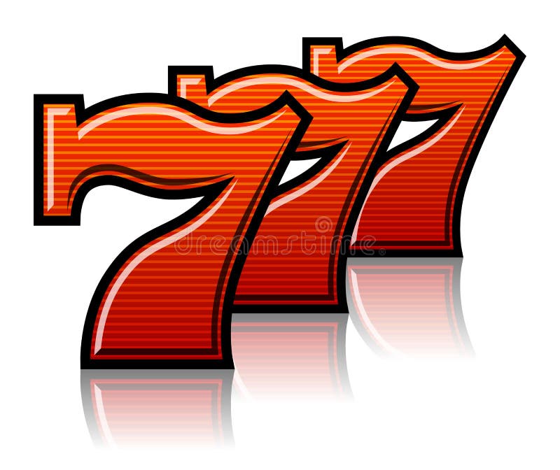 Three Sevens Playing Cards Vector Illustration Stock Vector ...