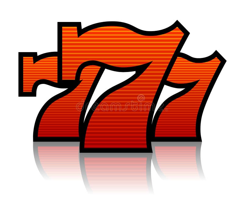 Triple Lucky Sevens Vector Illustration Stock Vector - Illustration of ...