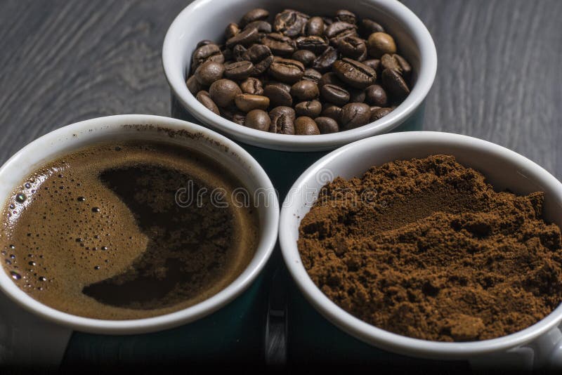 Triple mix coffee stock photo. Image of cafe, table, food - 87542988