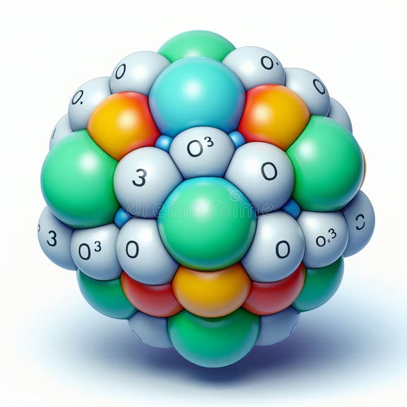Triple Oxygen Molecule an Unstable Form of Oxygen Consisting F Stock ...