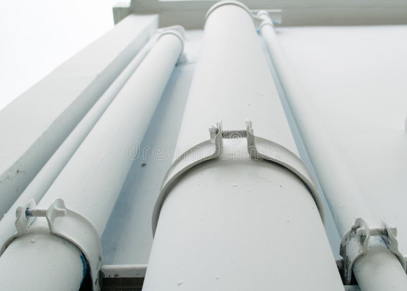 Triple pvc pipe stock photo. Image of white, material - 54546146