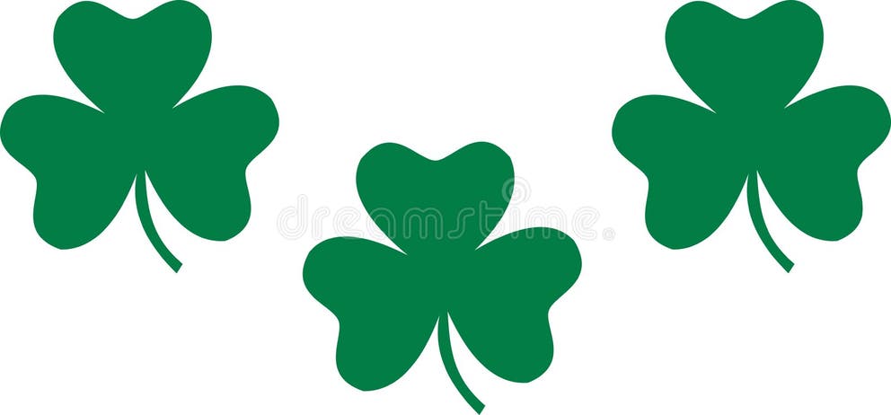 Triple Shamrock Vector Stock Illustrations – 60 Triple Shamrock Vector ...