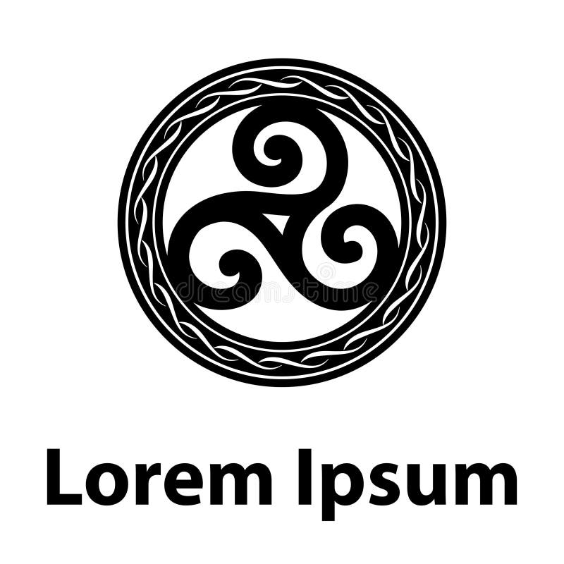 Triple Spiral stock vector. Illustration of isolated - 128042191