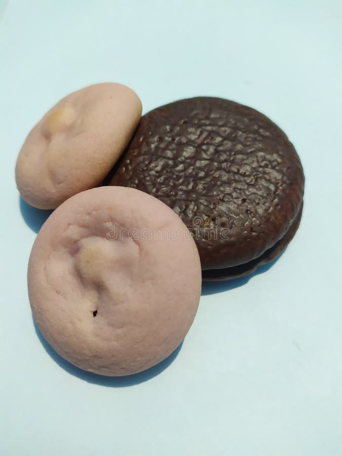 A triple Sweet cakes stock photo. Image of choclate - 208887910