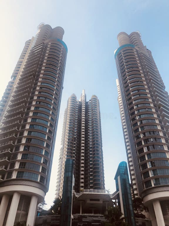 Triple tower stock image. Image of tower, view, triple - 222365775