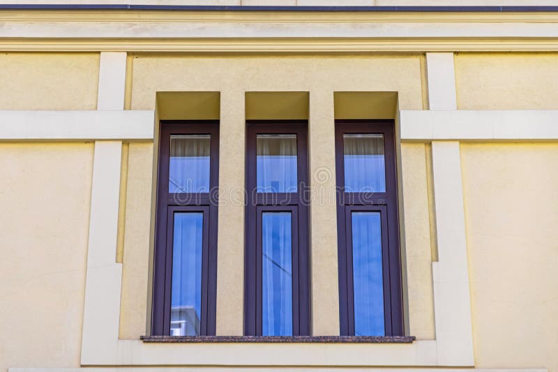 Triple Window stock image. Image of windows, city, window - 229677619