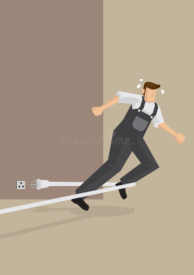 Tripping Over Cord Outline 1,200+ Person Falling Over Cord Stock