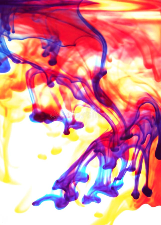 Tripping Out in Primary Hues Stock Image - Image of drip, multicolor ...