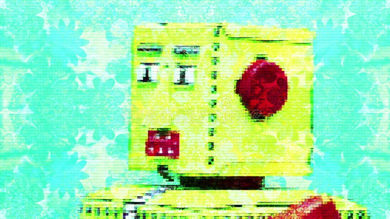 Tripping Robot Says No No NO Stock Video - Video of face, blue: 238231097