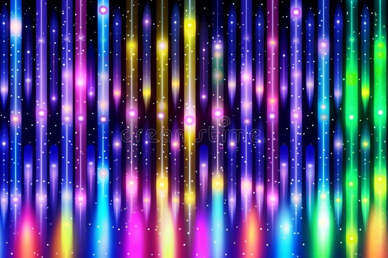 Trippy Colorful Abstract Lighting Effects Over Dark Background Stock ...
