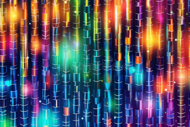 Trippy Colorful Abstract Lighting Effects Over Dark Background Stock ...