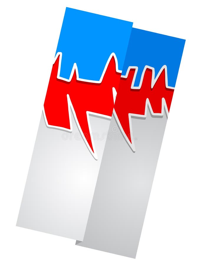 Triptych paper stock vector. Illustration of innovative - 259538620