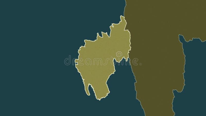 Tripura, India, Extruded. Grayscale Stock Video - Video of land, zoom ...