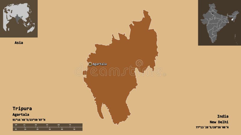 Tripura, State of India,. Previews. Pattern Stock Illustration ...