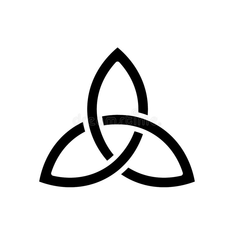 Triquetra, Celtic Trinity Knot Stock Vector - Illustration of irish ...