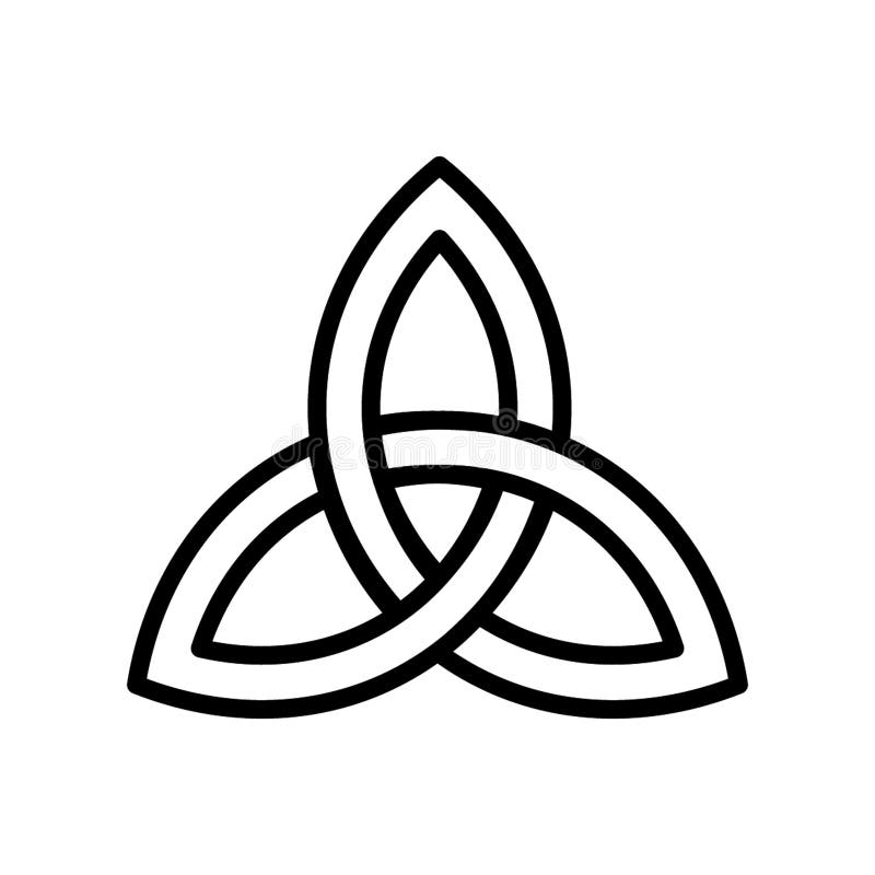 Triquetra, Celtic Trinity Knot Stock Vector - Illustration of sign ...
