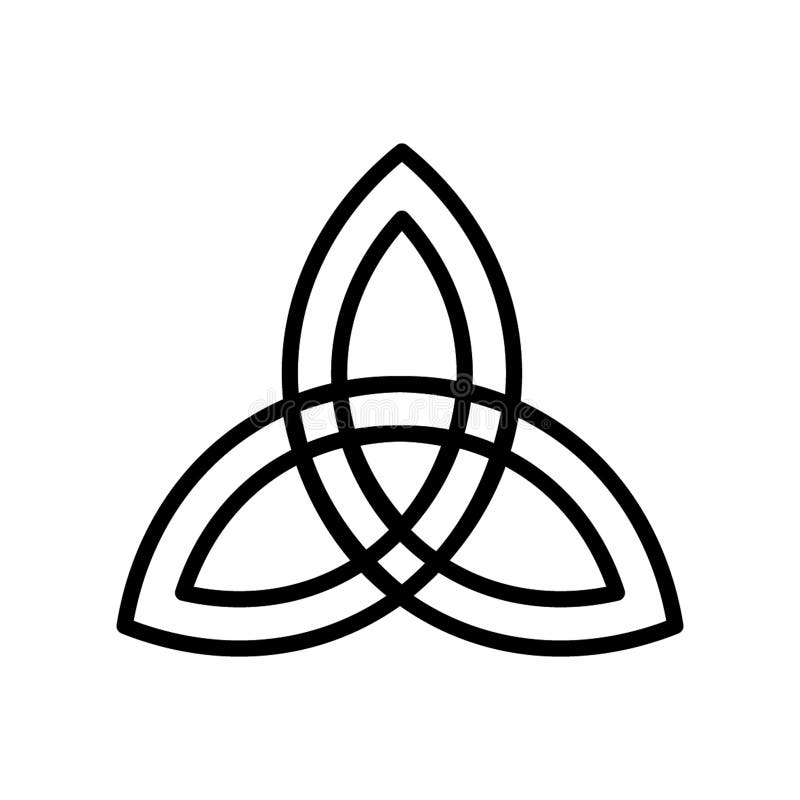 Triquetra, Celtic Trinity Knot Stock Illustration - Illustration of ...