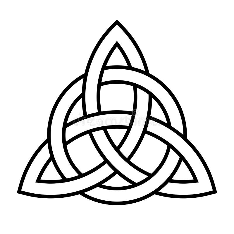 Triquetra with Interlaced Circle, a Celtic Knot and Trinity Symbol ...