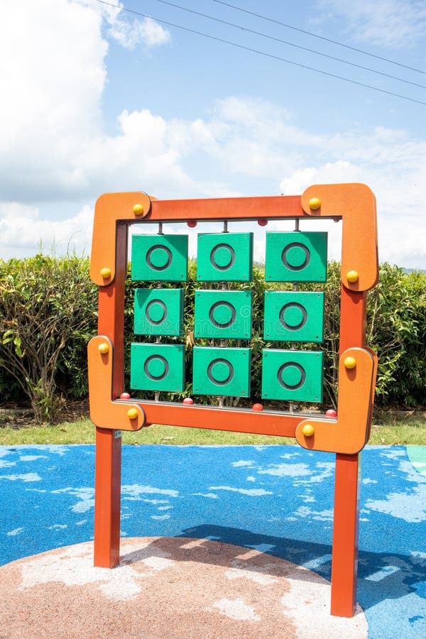 Triqui Game for Children in a Park Stock Photo - Image of soft ...