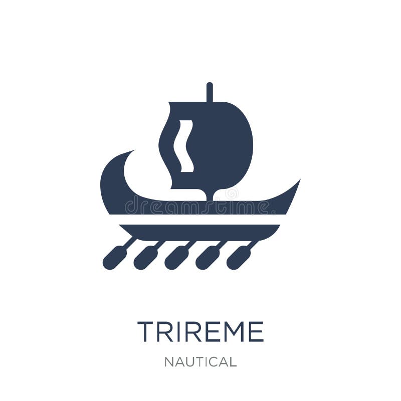 Trireme Icon. Trendy Flat Vector Trireme Icon on White Background from ...