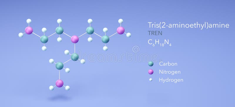 Tris(2-aminoethyl)amine Molecule, Molecular Structures, 3d, Structural ...